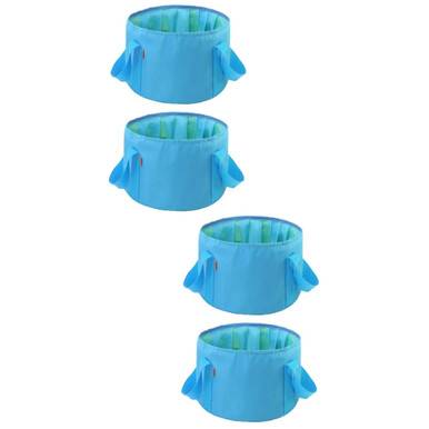 VANZACK 4 Pcs Collapsible Foot Bath Tub Outdoor Dipper Foot Soaking Tub ...