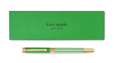 Kate Spade New York Black Ink Ballpoint Pen with Reusable Gift Box ...
