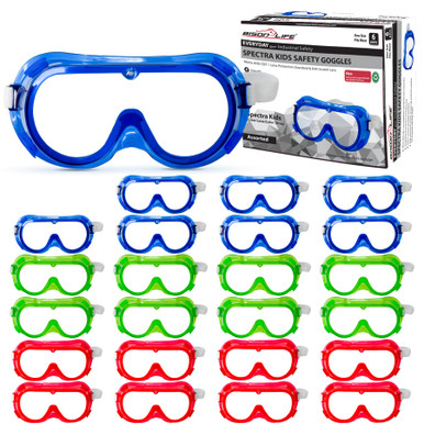 BISON LIFE 12 Pack of Kids Safety Goggles, Kids Lab Goggles Fit Over ...