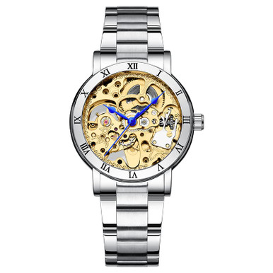 IK Women's Automatic Watch, Steampunk Self Winding Mechanical Bracelet ...