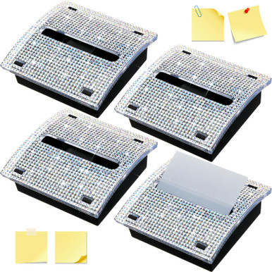 Jetec Rhinestone Pop up Sticky Note Dispenser 3 x 3 Inch Bling Self ...