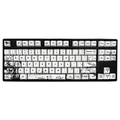 JSJT Custom Keycaps 110 Key Set Ink Panda Keycaps for Full Sized ...