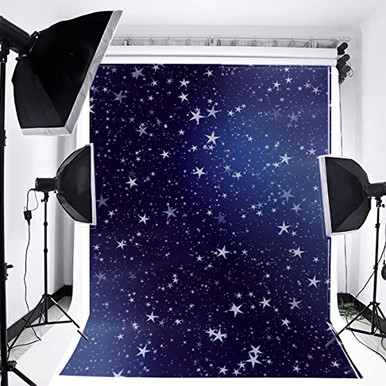 Lfeey 3x5ft Vinyl Thin Photography Background Stars In The Sky Night ...