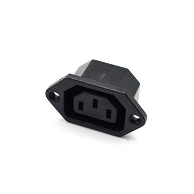 TOUHIA AC 250V 10A Panel Mount Female Inline Power Outlet Connector ...