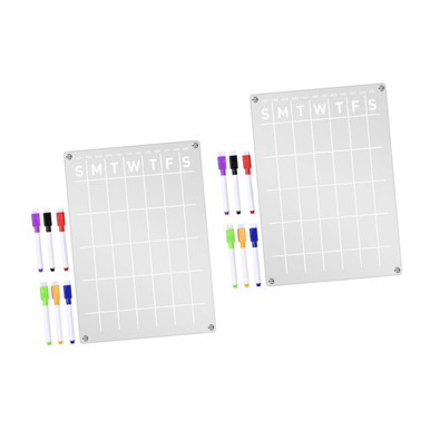 Ciieeo 2 Sets Monthly Plan Message Board Dry Erase Whiteboard to Do ...