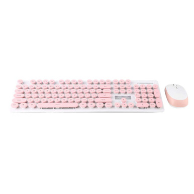 Wireless Keyboard Mouse Set Mechanical Feel Comfortable Typing,LED ...
