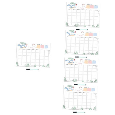 MAGICLULU 5pcs Weekly Whiteboard Stickers Kids Refrigerator Calendar ...