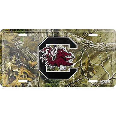 Hangtime MC50126 South Carolina Gamecocks 6 x 12 Camo license plate ...