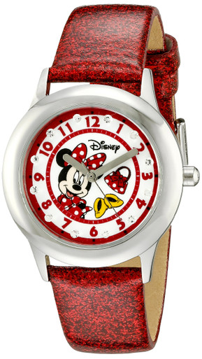 Disney Minnie Mouse Tween Stainless Steel Analog Quartz Watch ...