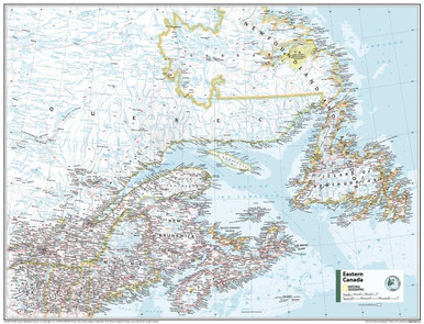 National Geographic Maps: Eastern Canada Wall Map - Compact - 21.5 x 16 ...