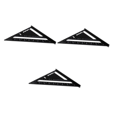 Ciieeo 3pcs 7 Triangular Plate tri recs Ruler Triangle Ruler Square ...