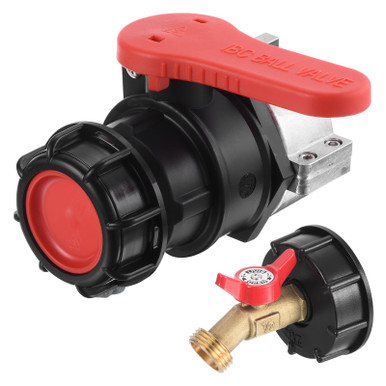 PATIKIL IBC Tote Adapter Set, 75mm Coarse Thread IBC Tote Ball Valves ...