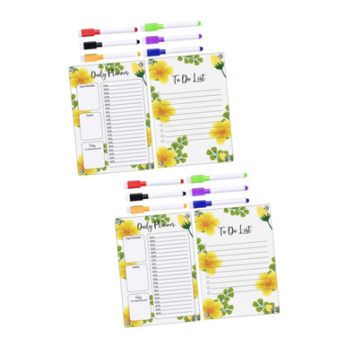 Operitacx 2 Sets Magnetic Message Board Memo Checklist Board to Do List ...