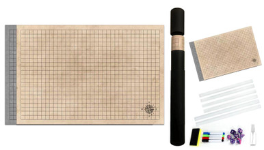 TTTTRPG 24x36 Double Sided Battle Grids Mats,DND Map Lay Flat Easier ...