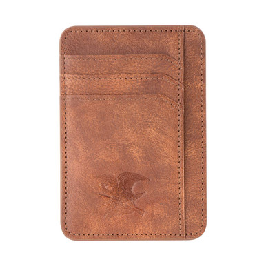 NRA, Buffalo Leather, Slim Front and Back Pocket Card Holder, RFID ...