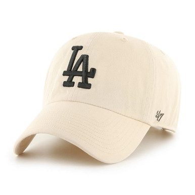 '47 Los Angeles Dodgers Clean Up Dad Hat Baseball Cap - Natural ...