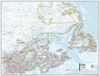 National Geographic Maps: Eastern Canada Wall Map - 31.5 x 24 inches ...