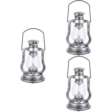 Abaodam 3 Pcs Rechargeable Retro Lantern Hanging Solar Lights Vintage ...