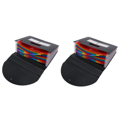 Tofficu 2pcs 12 Folders Student Stationery Multi-Function Folder ...