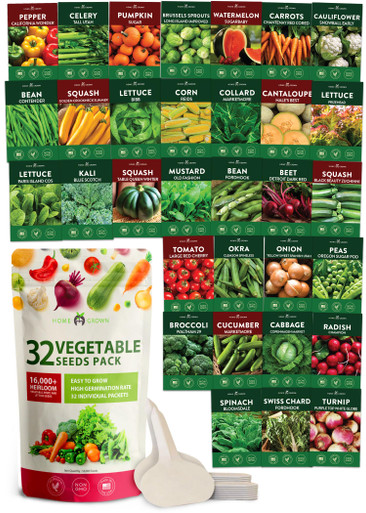 32 Heirloom Vegetable and Fruit Seeds for Planting - 16,000+ Seeds ...
