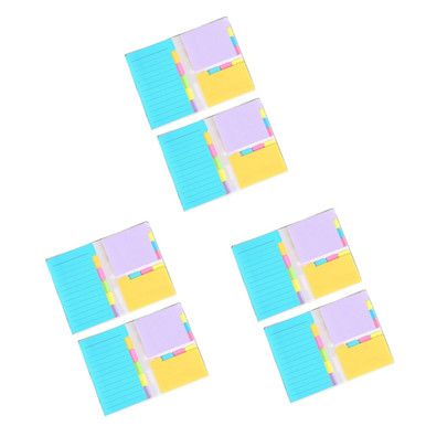 EXCEART 6 Pcs Sticky Memo Notes Page Marker Divider Sticky Notes ...