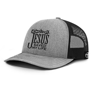 Our True God Jesus Saved My Life Back Mesh Hat Crown of Thorns ...