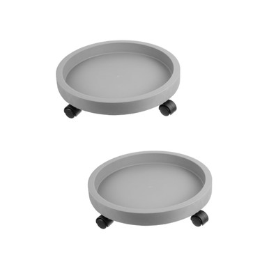 GANAZONO 2pcs Pot Roller Flower Pot Rolling Stand with Wheel Flower ...
