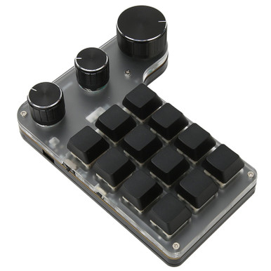 12 Keys Mechanical Gaming Keyboard, One Handed Programming KeyPad with ...