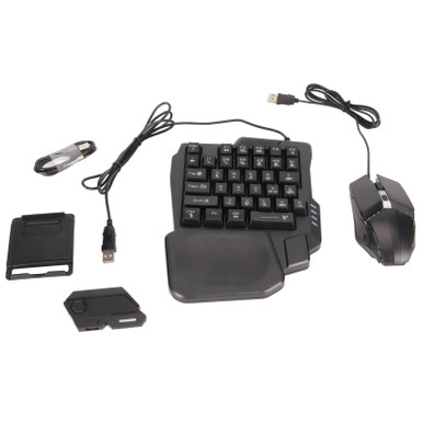 TZ 004 Half Keyboard Mouse USB Type C Spilitter Combo, Wired Cordless ...