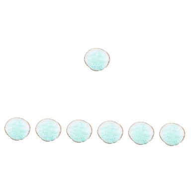 EXCEART 7 Pcs Round Palette Nail Color Mixing Manicure Paint Color ...