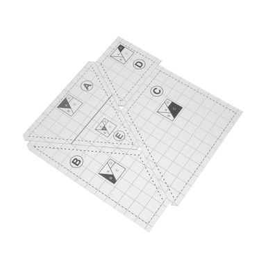 SEWACC 4 Sets Patchwork Template Transparent Ruler Grids Scrap ...