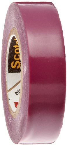 Scotch Vinyl Electrical Color Coding Tape 35, Violet, 1/2" Width, 20 ...