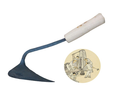 Garden Tool Premium Handmade Hoe(Short Half-Moon) Tradition Blacksmith ...
