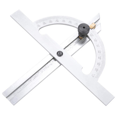 DELURA Protractor Angle Ruler|100x150mm Carbon Steel Adjustable ...