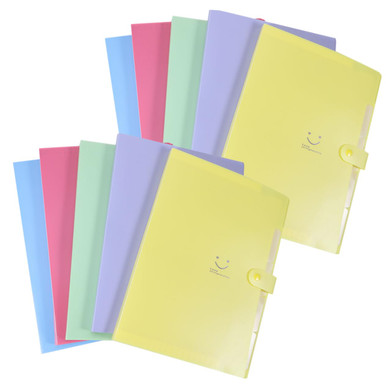 NUOBESTY 10pcs Expandable File Folder Expandable Folder Plastic Folders ...