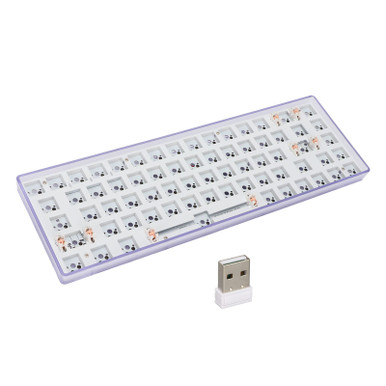 PUSOKEI Hot Swap Keyboard, 65% Mechanical Keyboard Kit, DIY 68 Keys ...