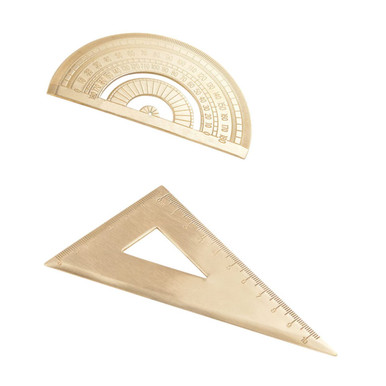 TEHAUX 5 Sets Triangular Ruler Measuring Ruler Practical Protractor ...