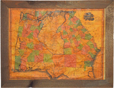 1823 Map Indian Nations in Alabama and Georgia counties (With Wood ...