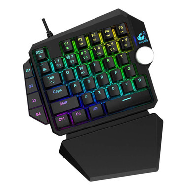 SOLUSTRE Gaming Keyboard LED Computer Keyboard LED Keyboard one Handed ...