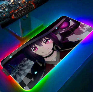 Mouse Pads Anime Characters LED Pc Gamer Anime Computer Mat Big RGB ...