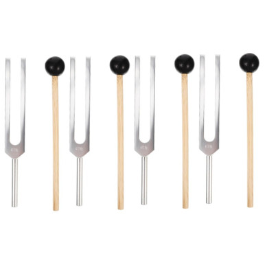 ibasenice 4 Sets Resonance Tuning Fork Standard Tuning Forks Vibration ...