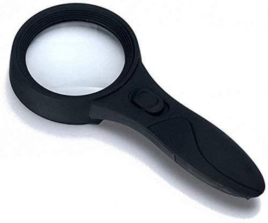 KNOXC Magnifiers, 4Times Hd Lens Handheld Magnifying Glass with 5 Led ...