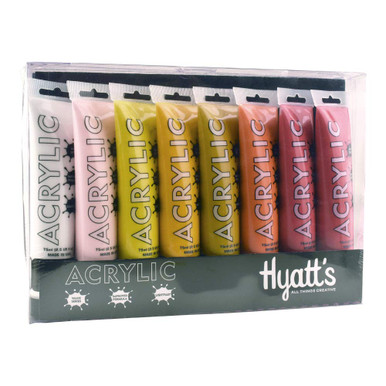 Hyatt's Acrylic Paint, Set of 16 Colors 22ml Tubes | Quick Drying and ...