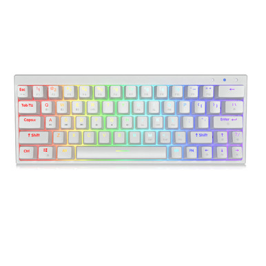 Ractous RTK63B 60% Wireless Mechanical Gaming Keyboard,RGB Blacklit PBT ...