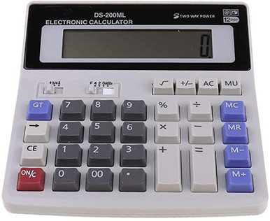 12 Digit Desktop Calculator with LCD Display, Sensitive Button, Big ...