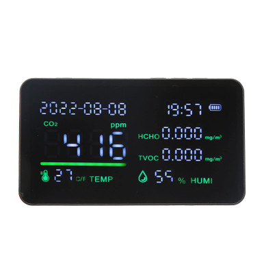 Indoor CO2 Detector, iInterference, Low Consumption, Large Screen, Air ...