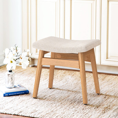 LUE BONA Foot Stool, Saddle Cushion Vanity Stool, Modern Concave ...