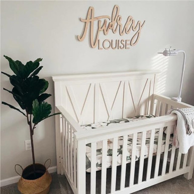 Personalized Custom Wooden Name Sign - Baby Name Sign for Nursery ...