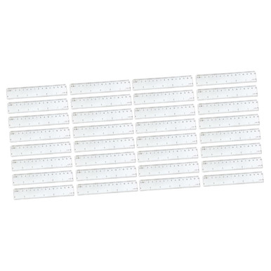 Uonlytech 64 pcs Ruler Stationery Plastic Child Classroom rulers ...