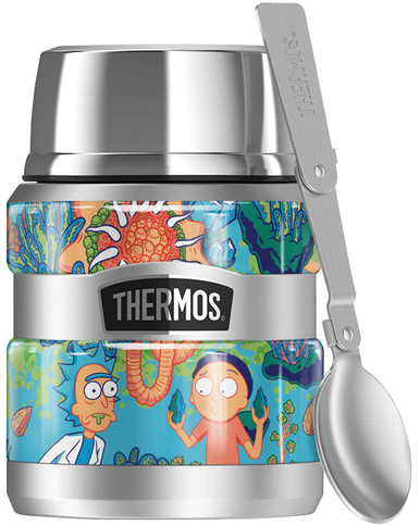 THERMOS Rick and Morty Botanical Space Rick and Morty STAINLESS KING Stainless Steel Food Jar ...